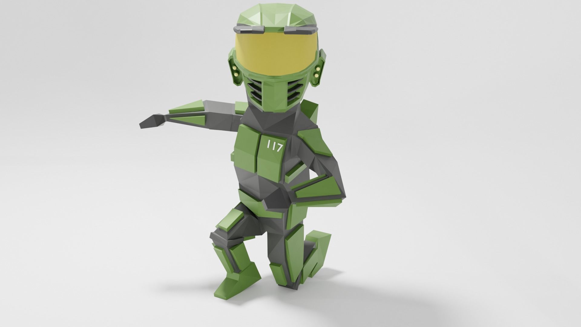 Halo Blueteam free VR / AR / low-poly 3D model rigged | CGTrader