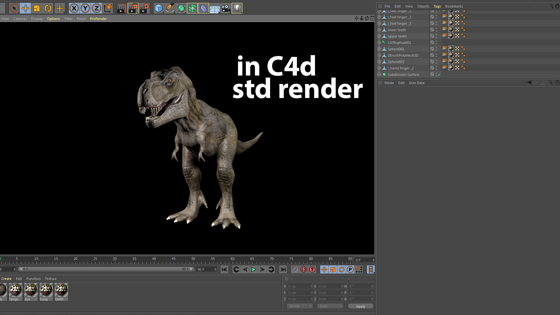 3D model Trex dinosaur game model Tyrannosaurus VR / AR / low-poly ...