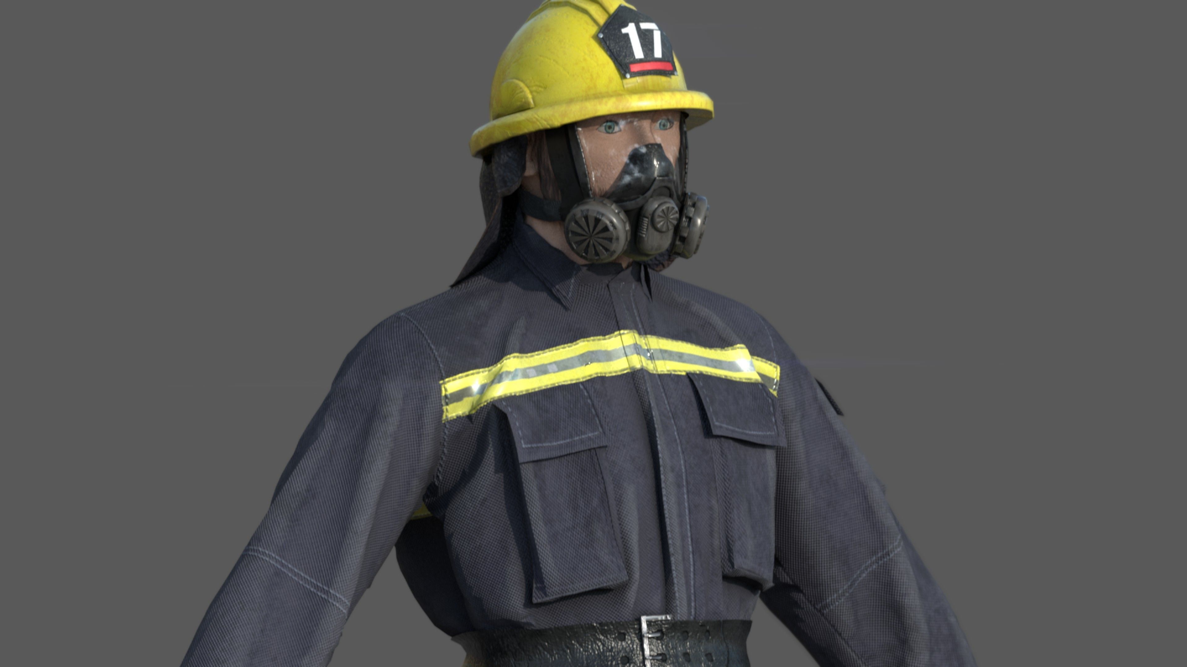 REALISTIC FIREFIGHTER 3D model | CGTrader