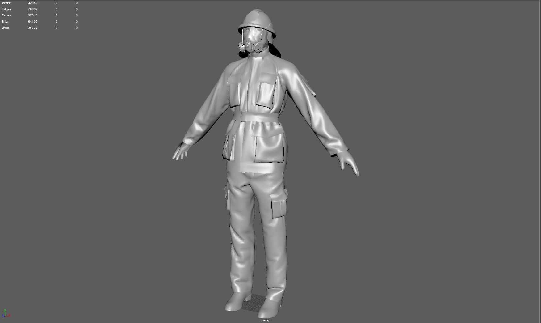 REALISTIC FIREFIGHTER 3D model | CGTrader
