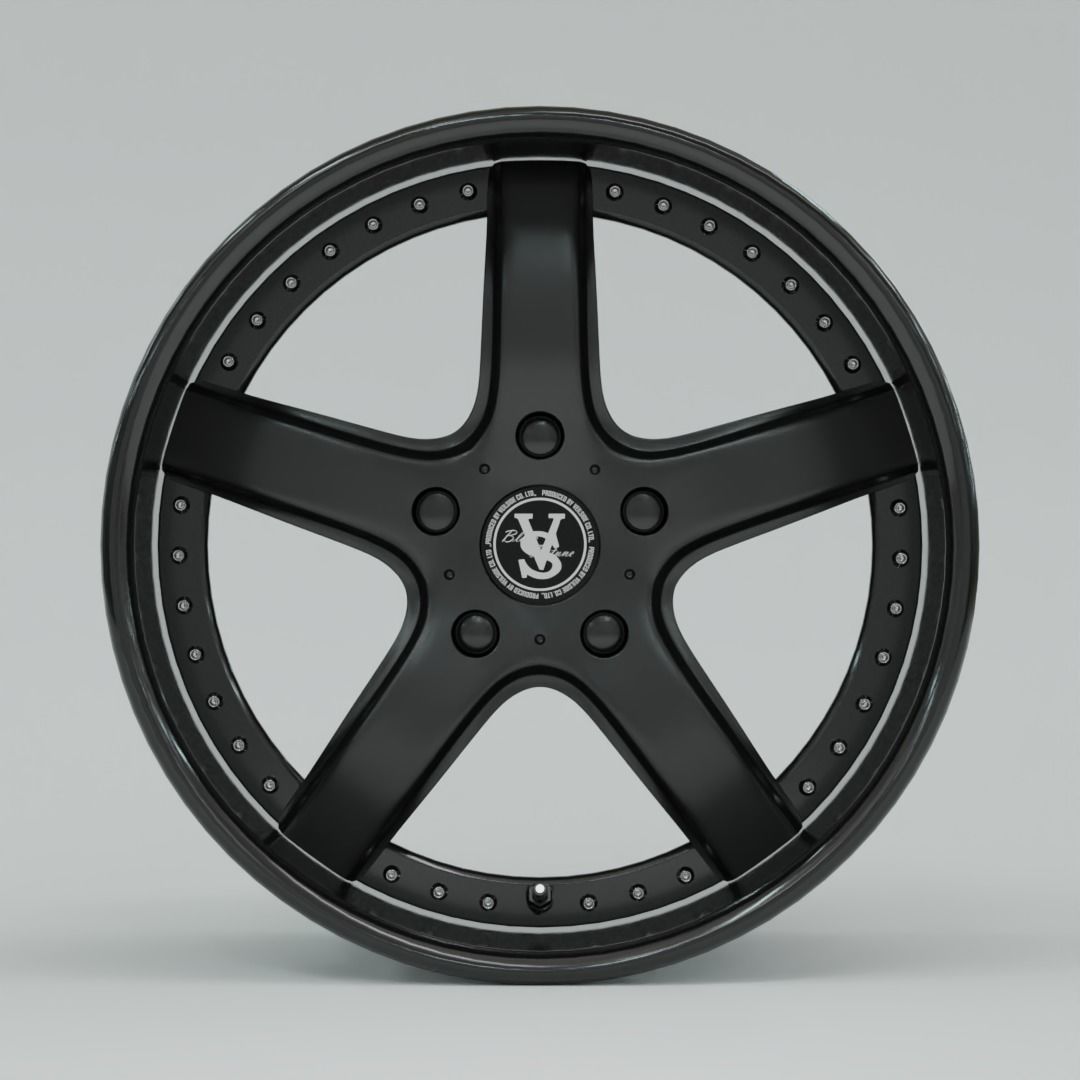 Veilside PL VII Wheels free 3D model | CGTrader