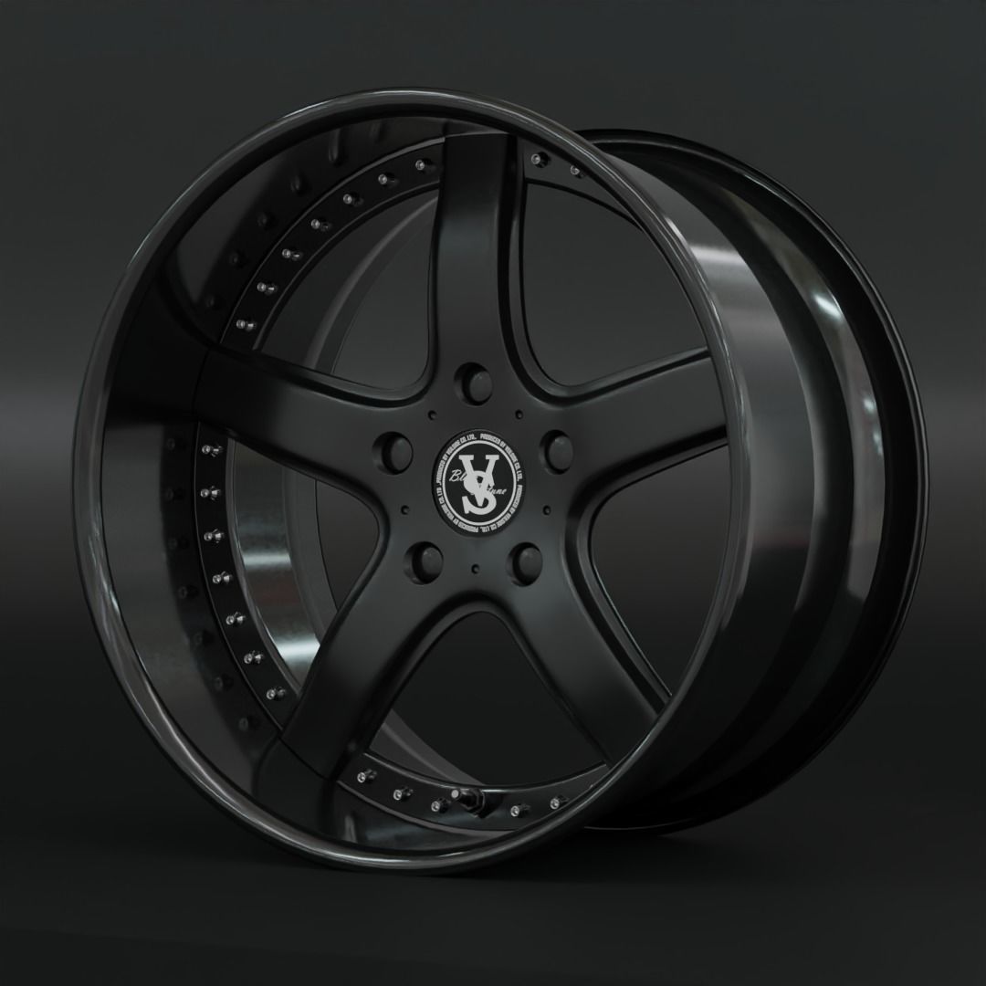 Veilside PL VII Wheels free 3D model | CGTrader
