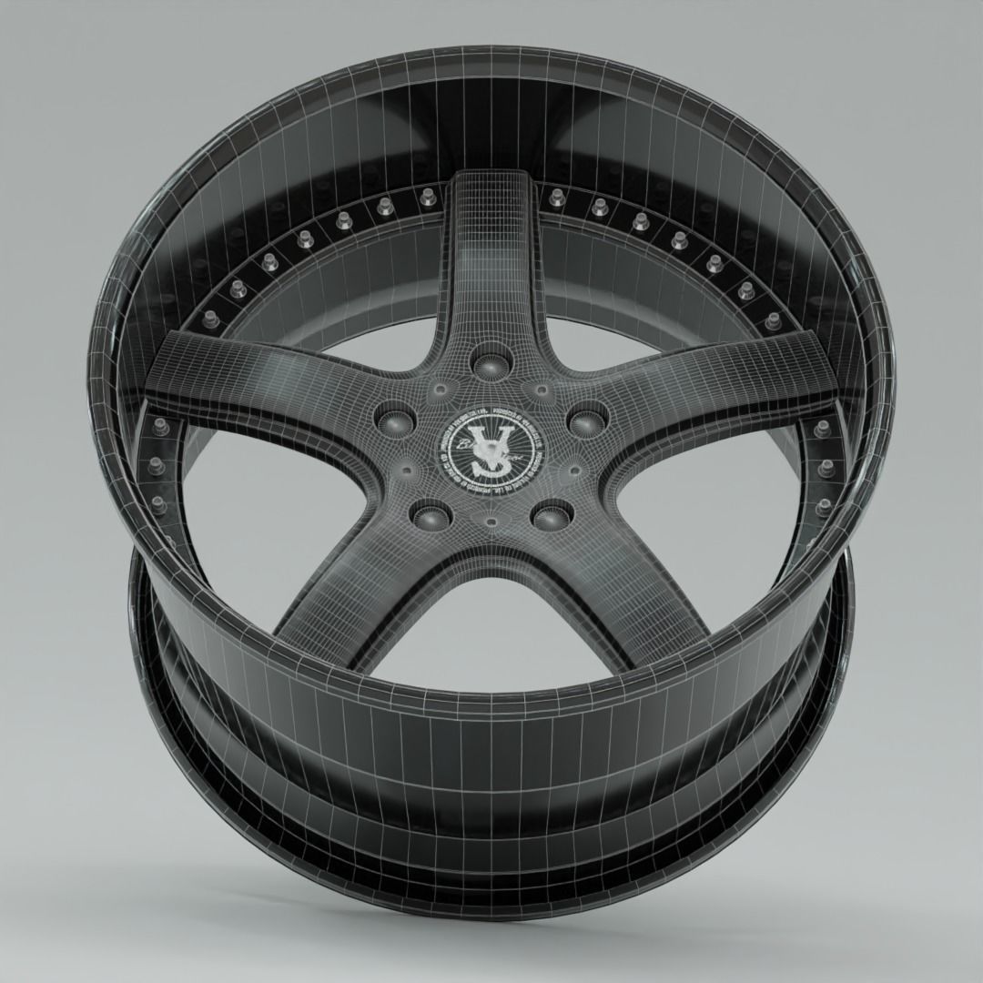 Veilside PL VII Wheels free 3D model | CGTrader