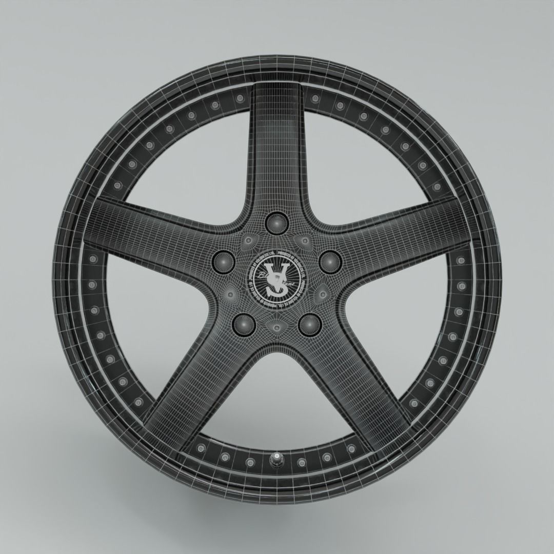 Veilside PL VII Wheels free 3D model | CGTrader