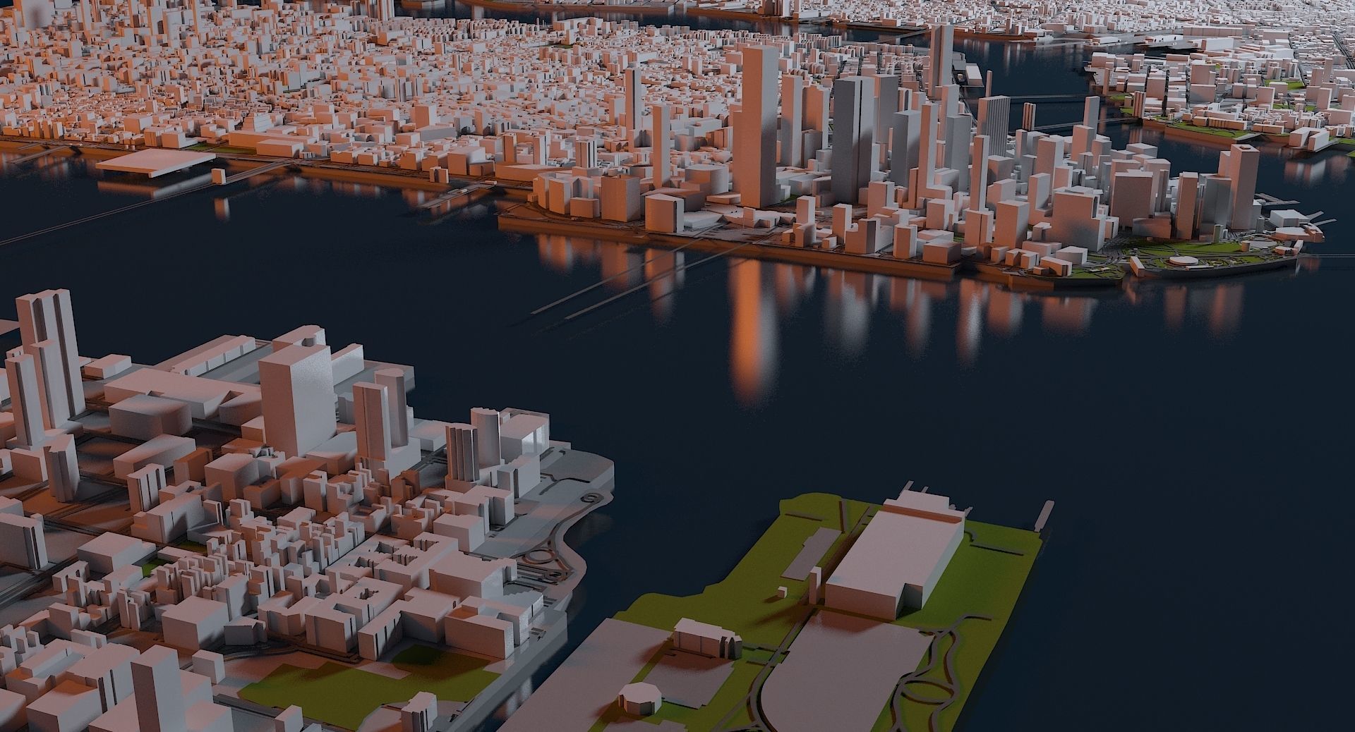 New York City Map Manhattan 3D model | CGTrader