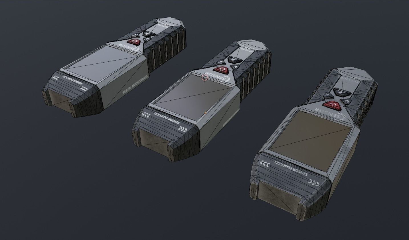 3D model Modern upgradeable EMF Detector for game purpose VR / AR / low ...