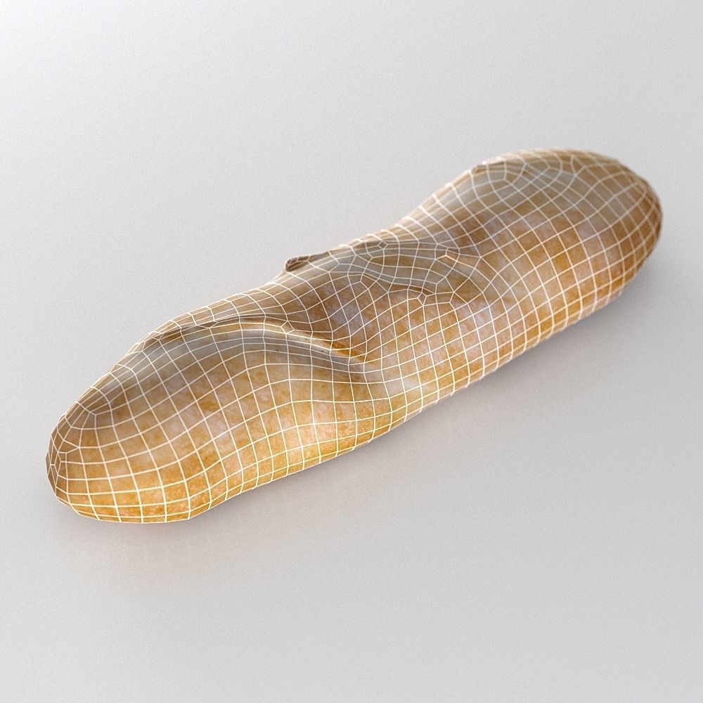 French Baguette 100 3D model | CGTrader