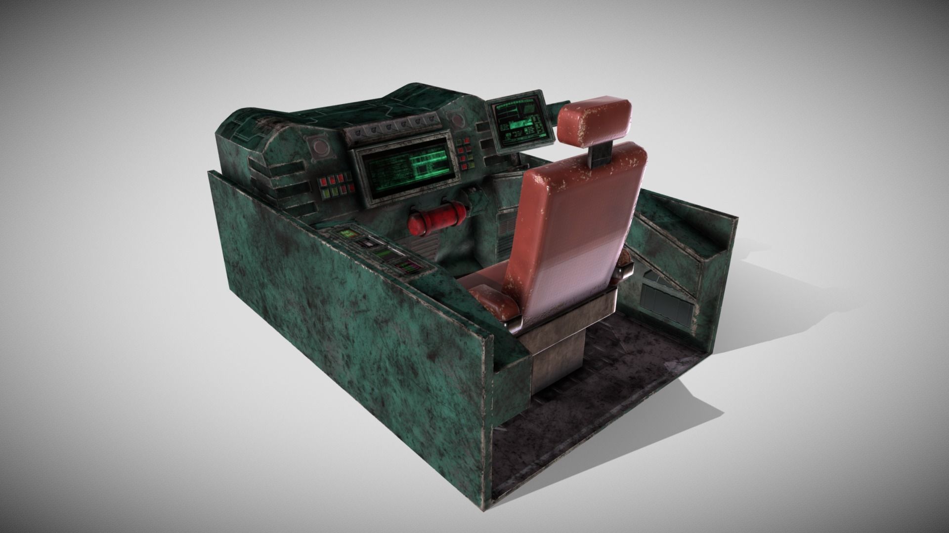 3D model Sci-fi Cockpit VR / AR / low-poly | CGTrader