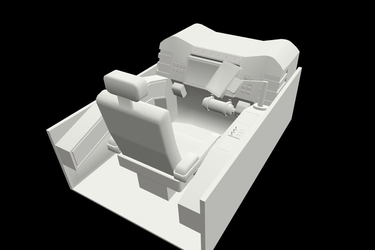 3D model Sci-fi Cockpit VR / AR / low-poly | CGTrader