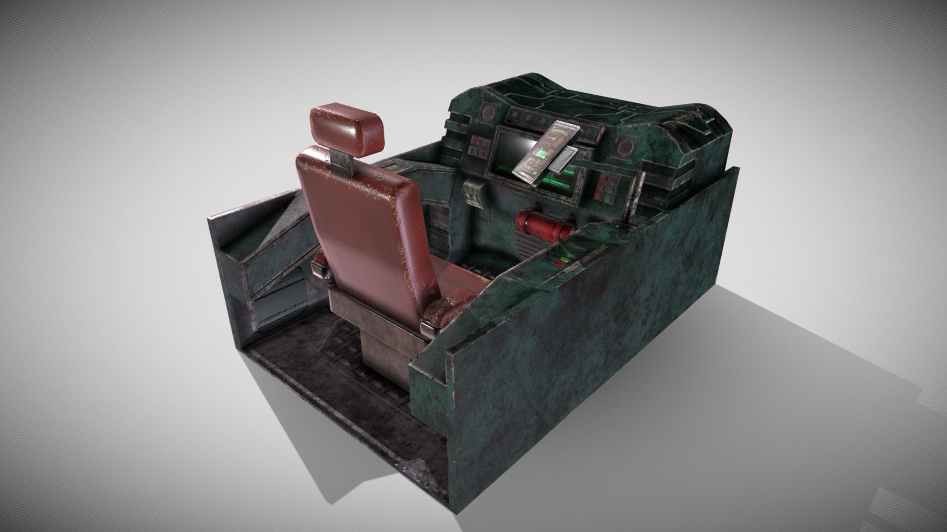 3D model Sci-fi Cockpit VR / AR / low-poly | CGTrader