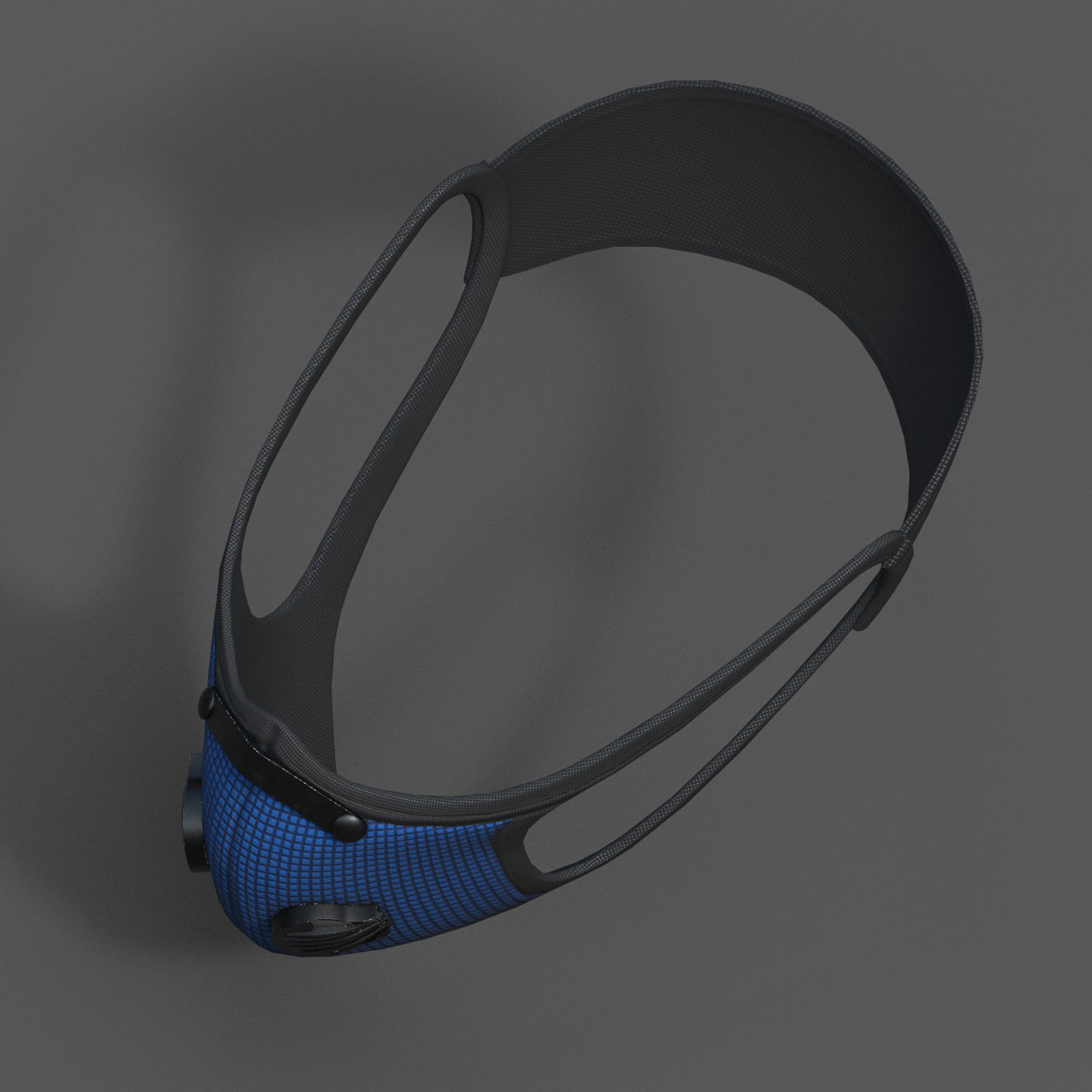 3D model Gas mask fabric futuristic protection isolated military VR ...