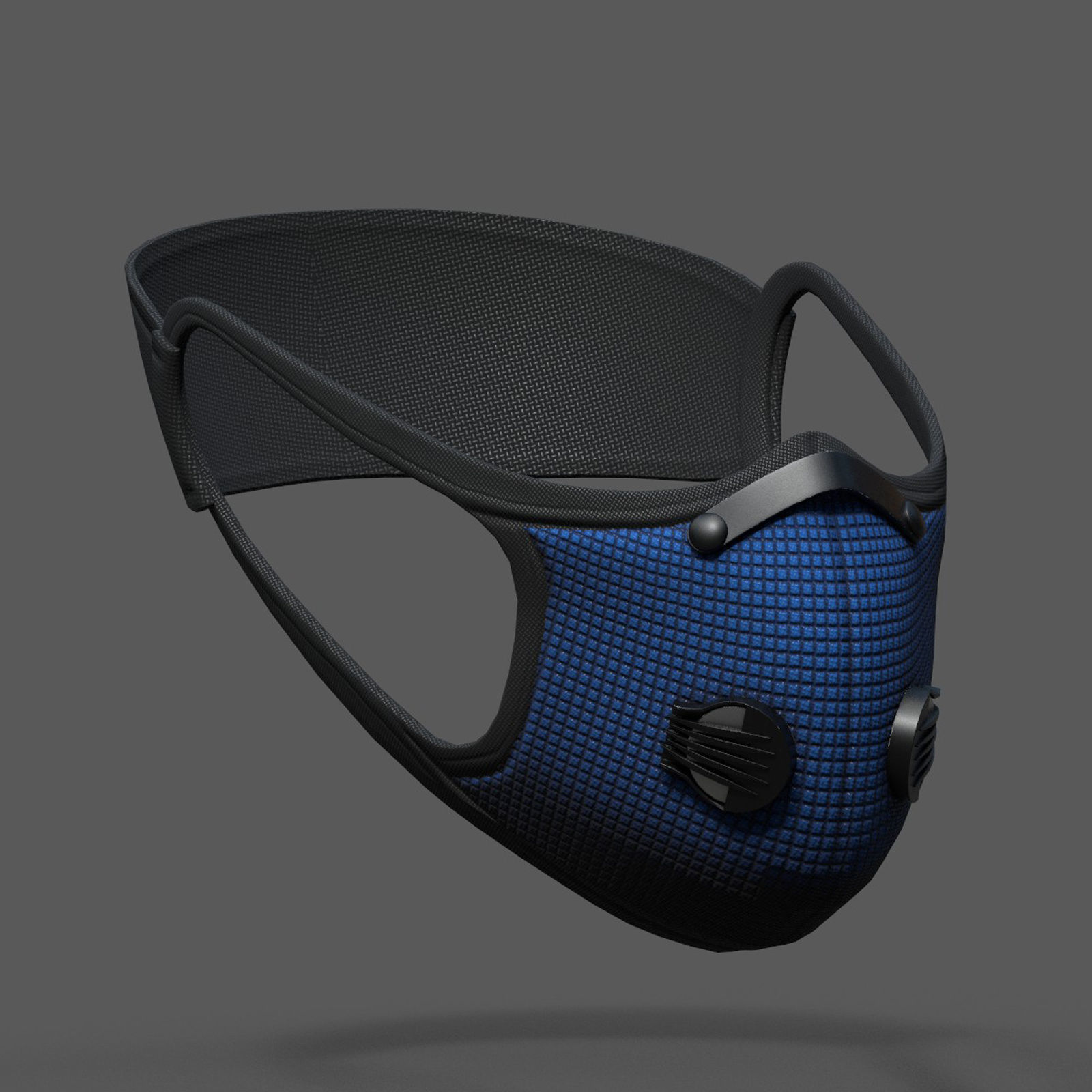 3D model Gas mask fabric futuristic protection isolated military VR ...