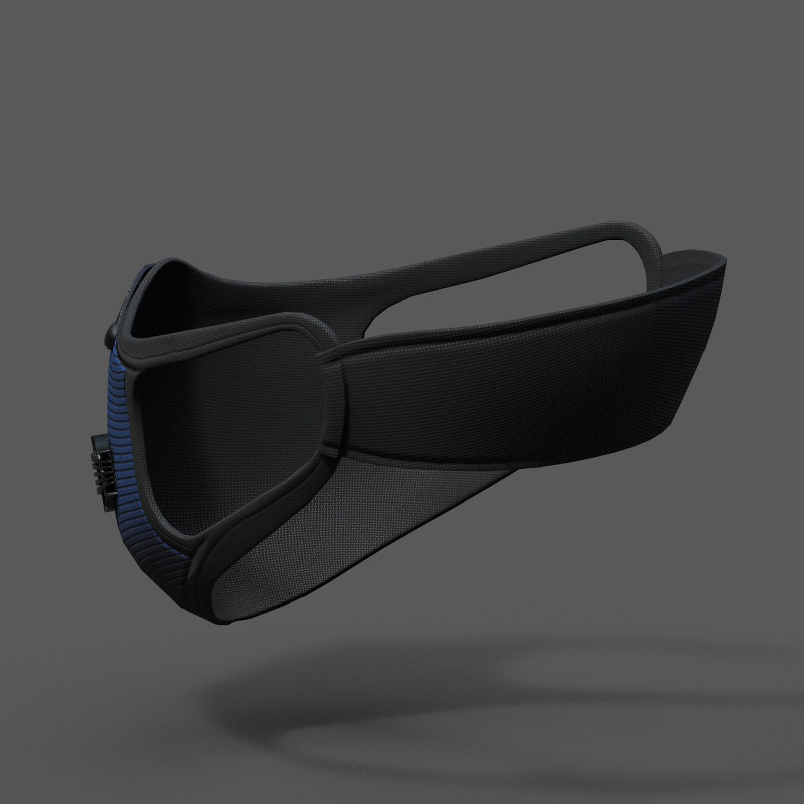 3D model Gas mask fabric futuristic protection isolated military VR ...