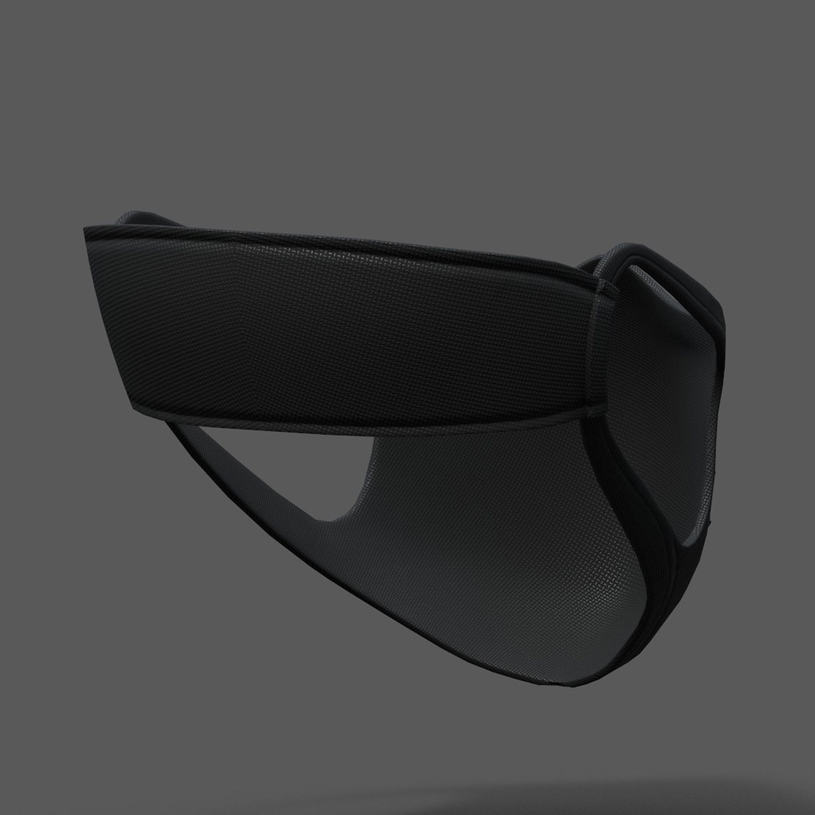 3D model Gas mask fabric futuristic protection isolated military VR ...