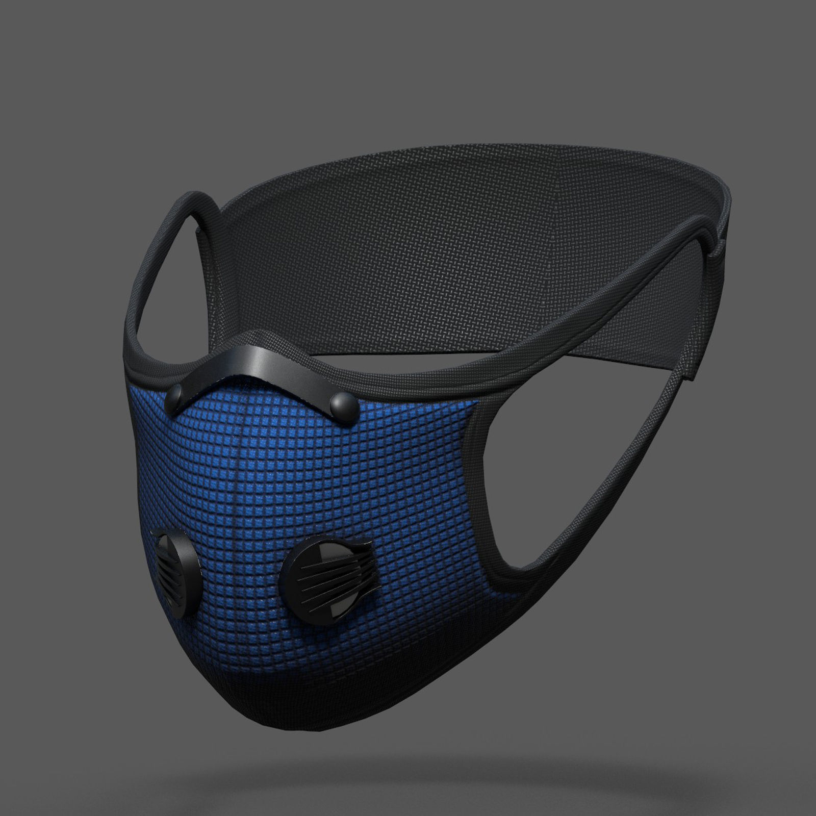 3D model Gas mask fabric futuristic protection isolated military VR ...