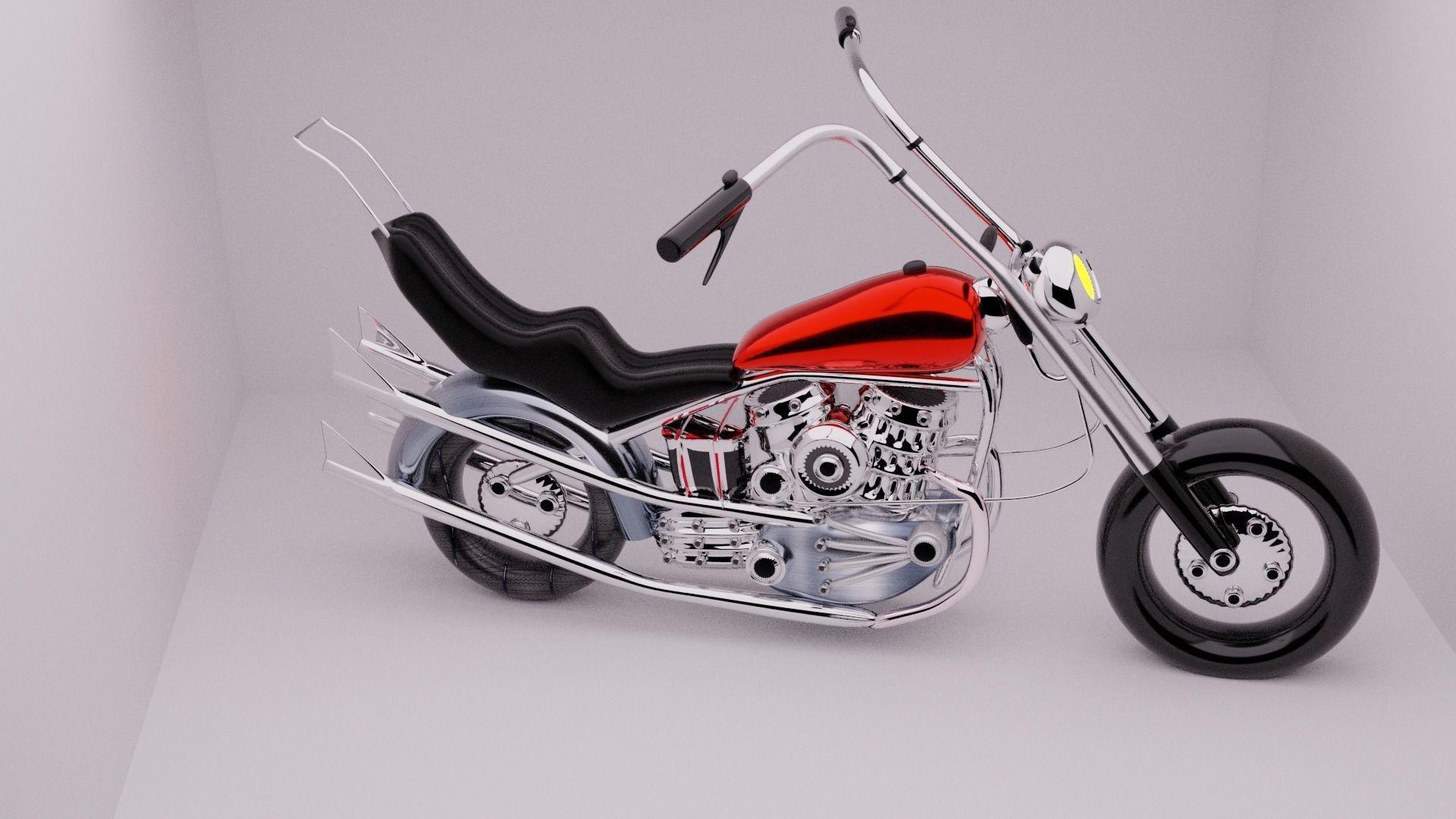 Motorcycle 3D Model FBX For your Game 3D model | CGTrader