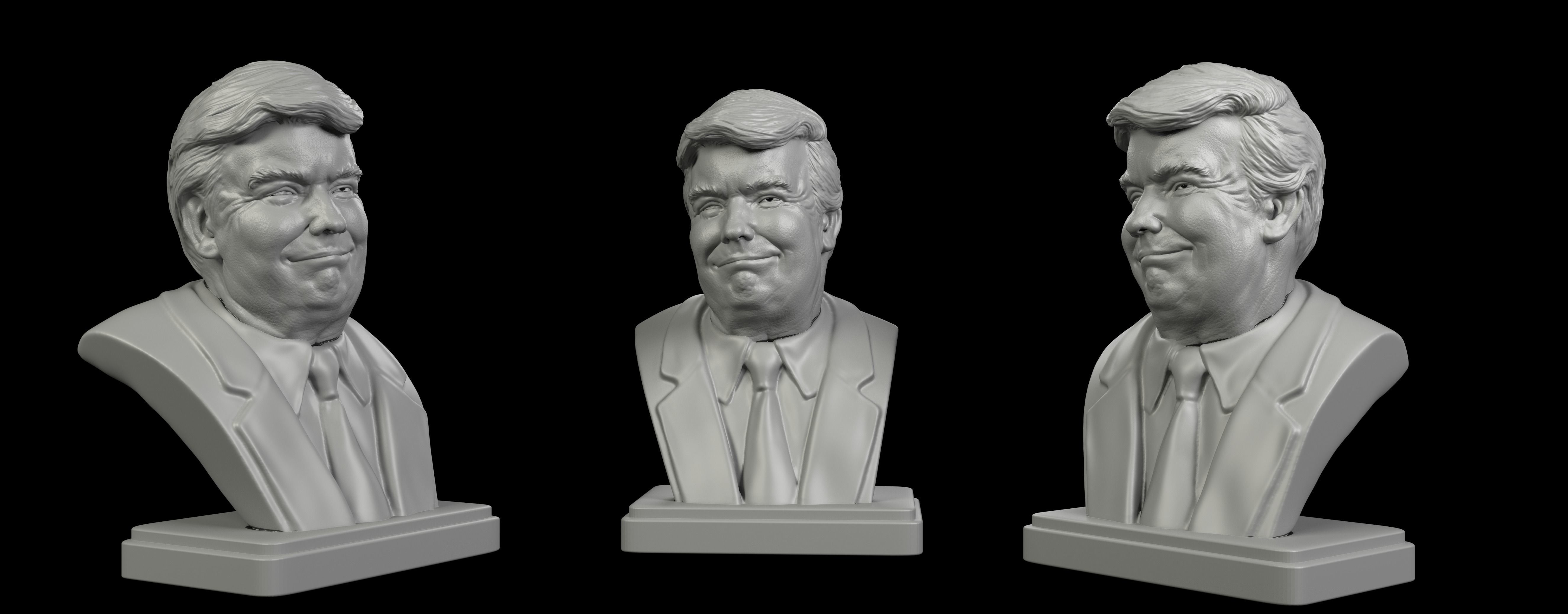 Donald Trump 3D model 3D printable | CGTrader