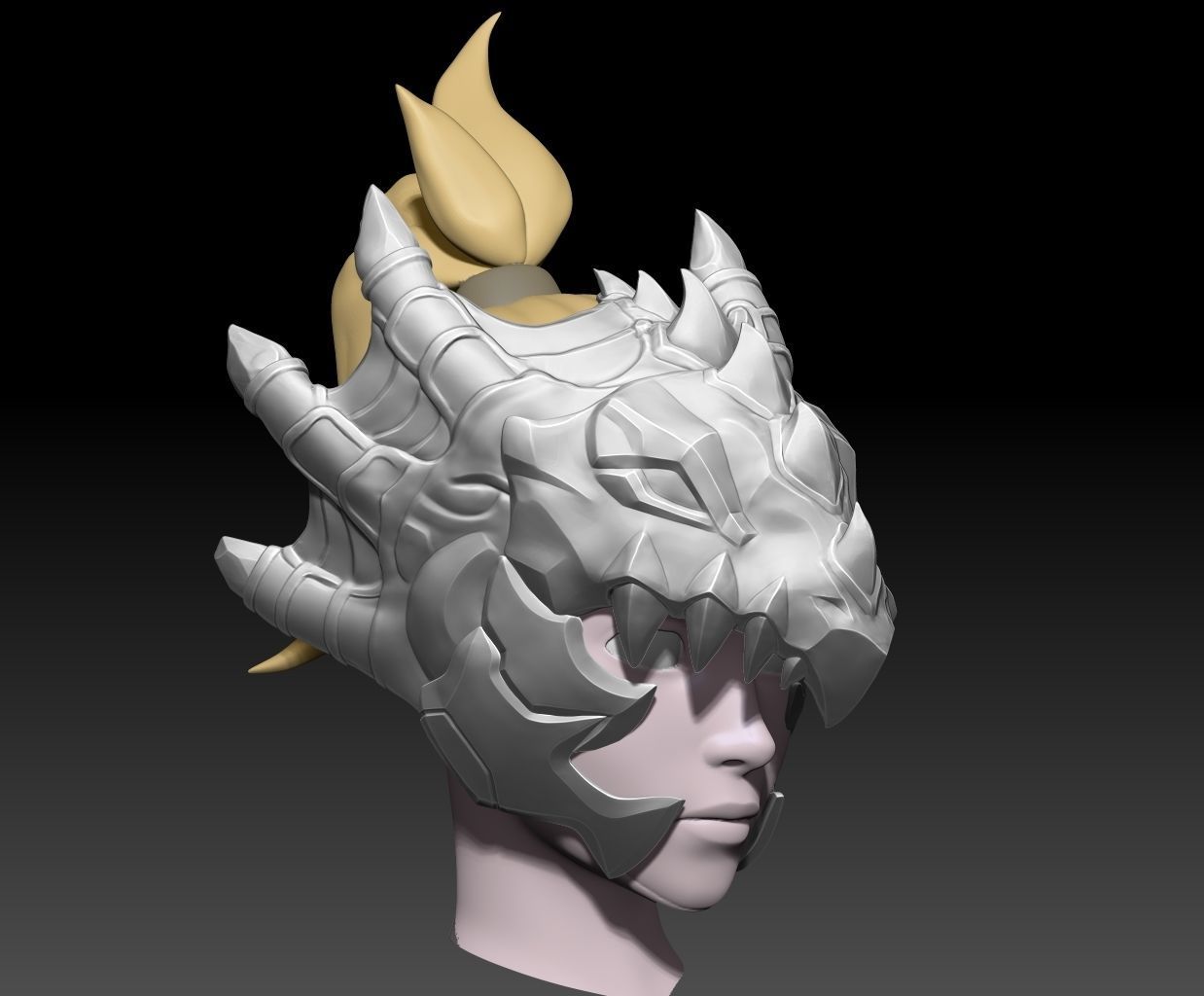 Mercy Dragoon Helmet 3D print Model Overwatch 3D model 3D printable ...