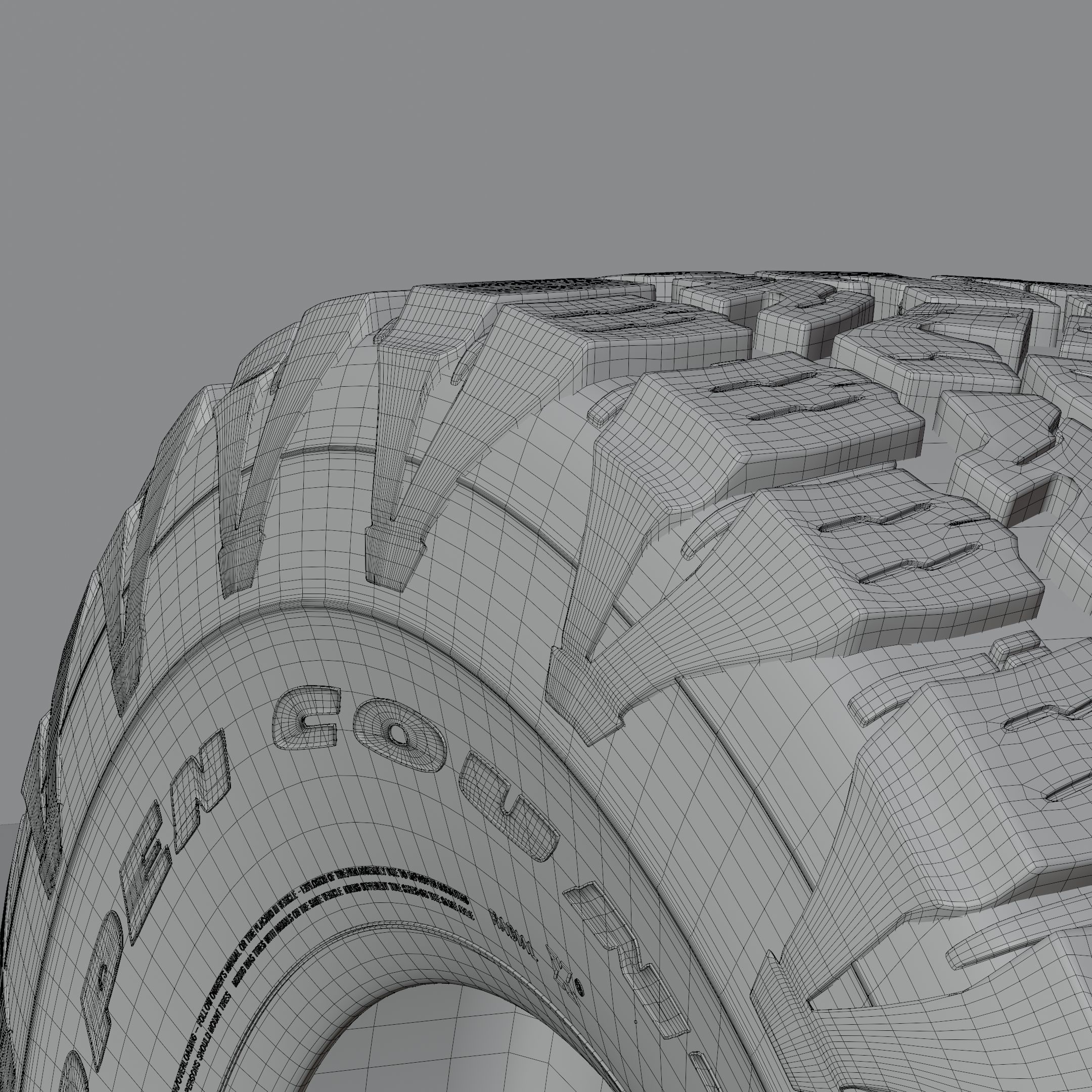 BF Goodrich All Terrain off road tire 3D model | CGTrader