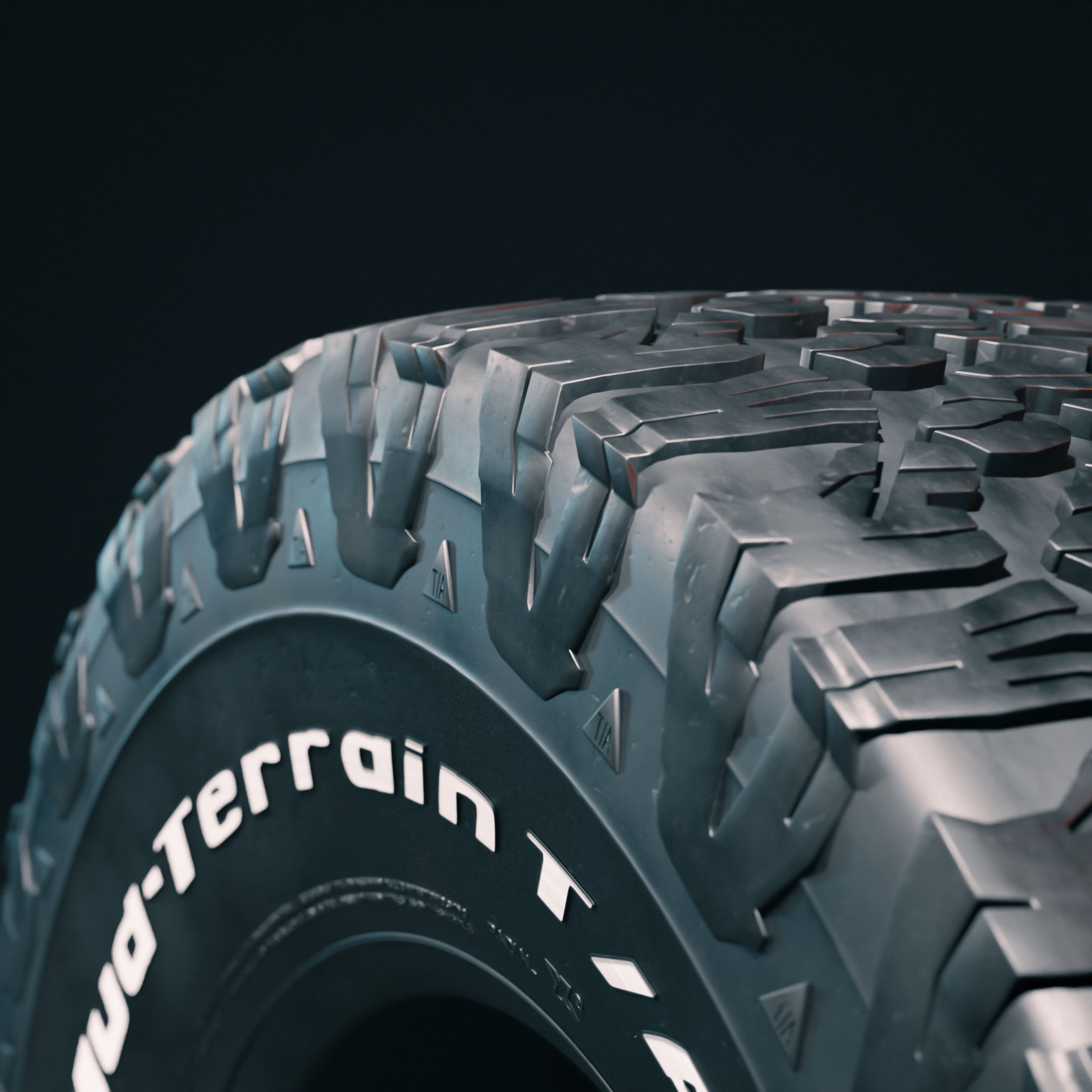BF Goodrich All Terrain off road tire 3D model | CGTrader