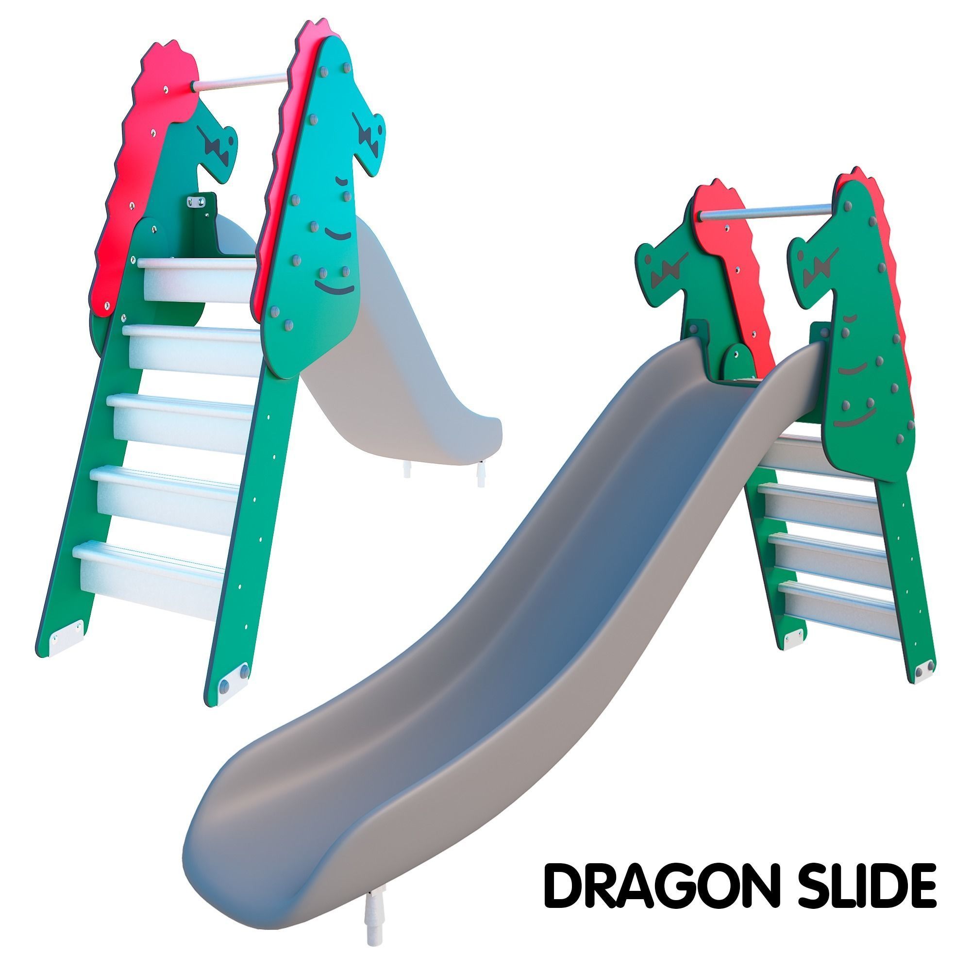 Children slides Kompan 3D model | CGTrader