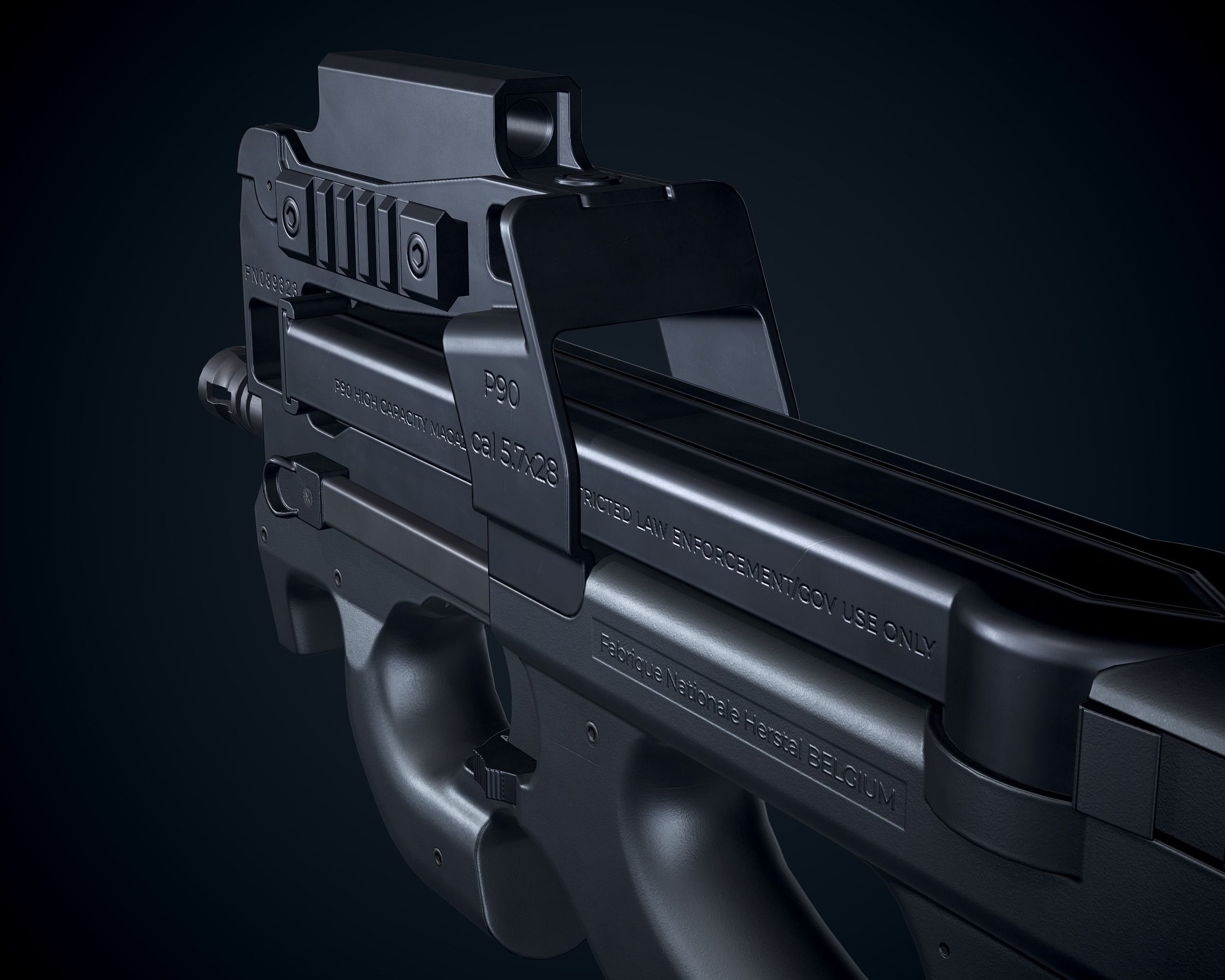 3D model FN P90 VR / AR / low-poly | CGTrader