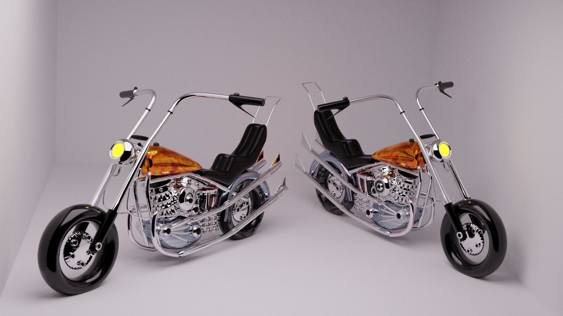 Motorcycle Model FBX Game 3D model | CGTrader