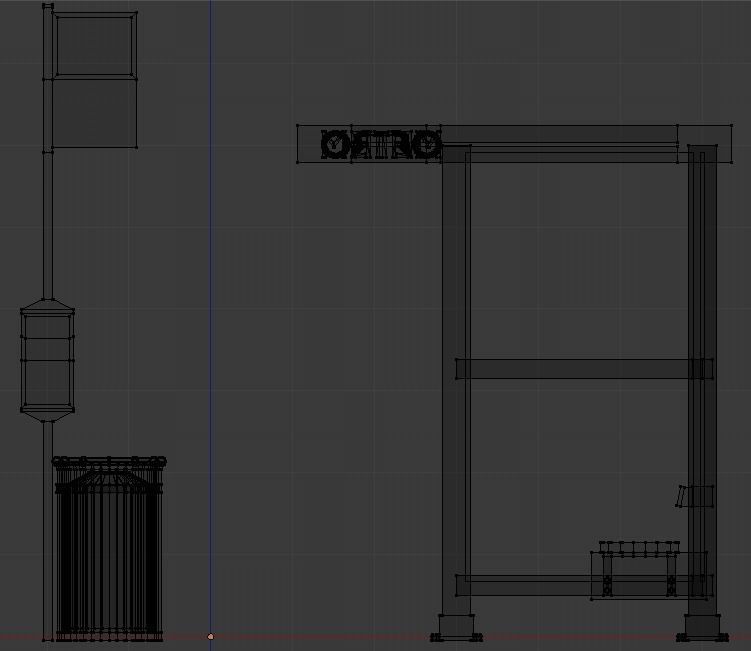3D model Metro Bus Stop VR / AR / low-poly | CGTrader
