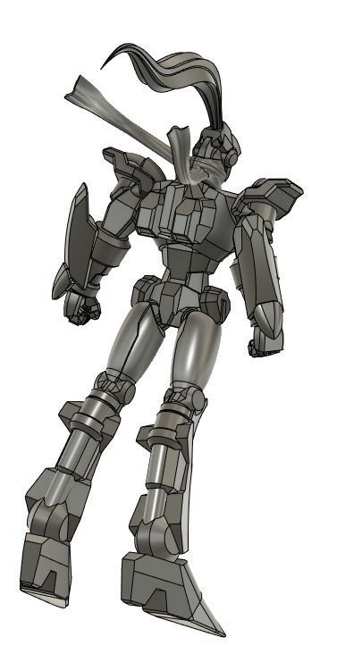 original design mechanic robot knight 3D model 3D printable | CGTrader