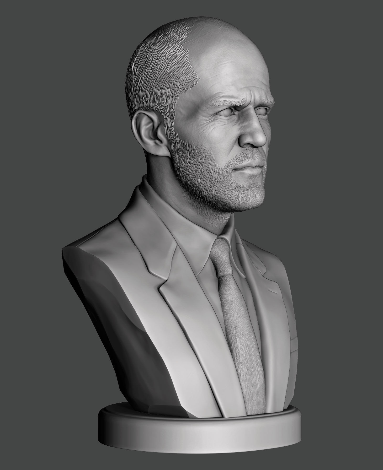 Jason Statham 3D model 3D printable | CGTrader