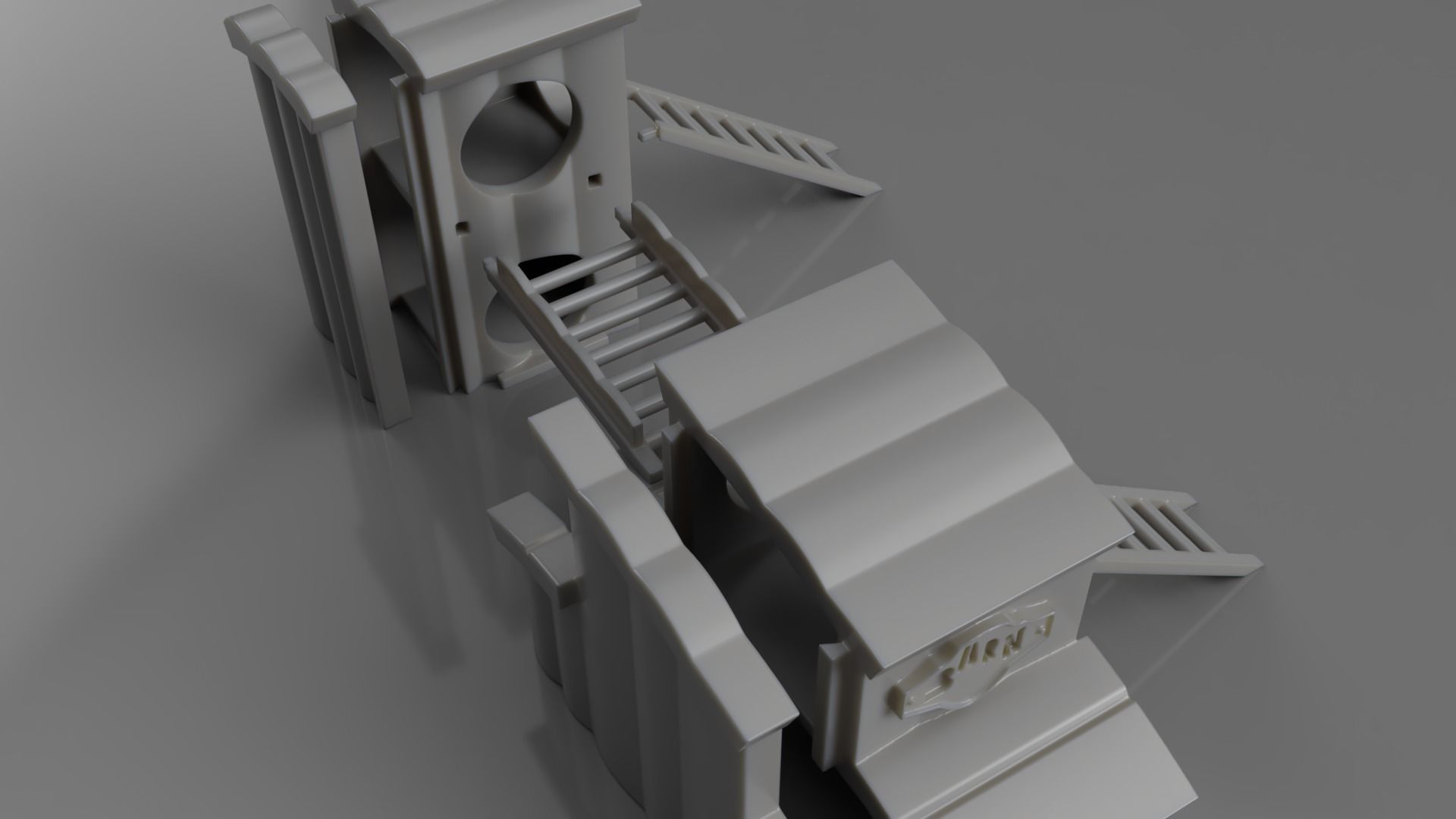 Hamster Mouse Home Barn playhouse Pet house 3D model 3D printable ...