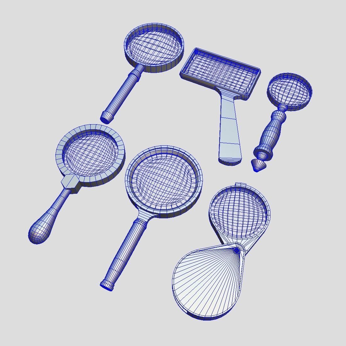 3D model Magnifying Glass Pack VR / AR / low-poly | CGTrader