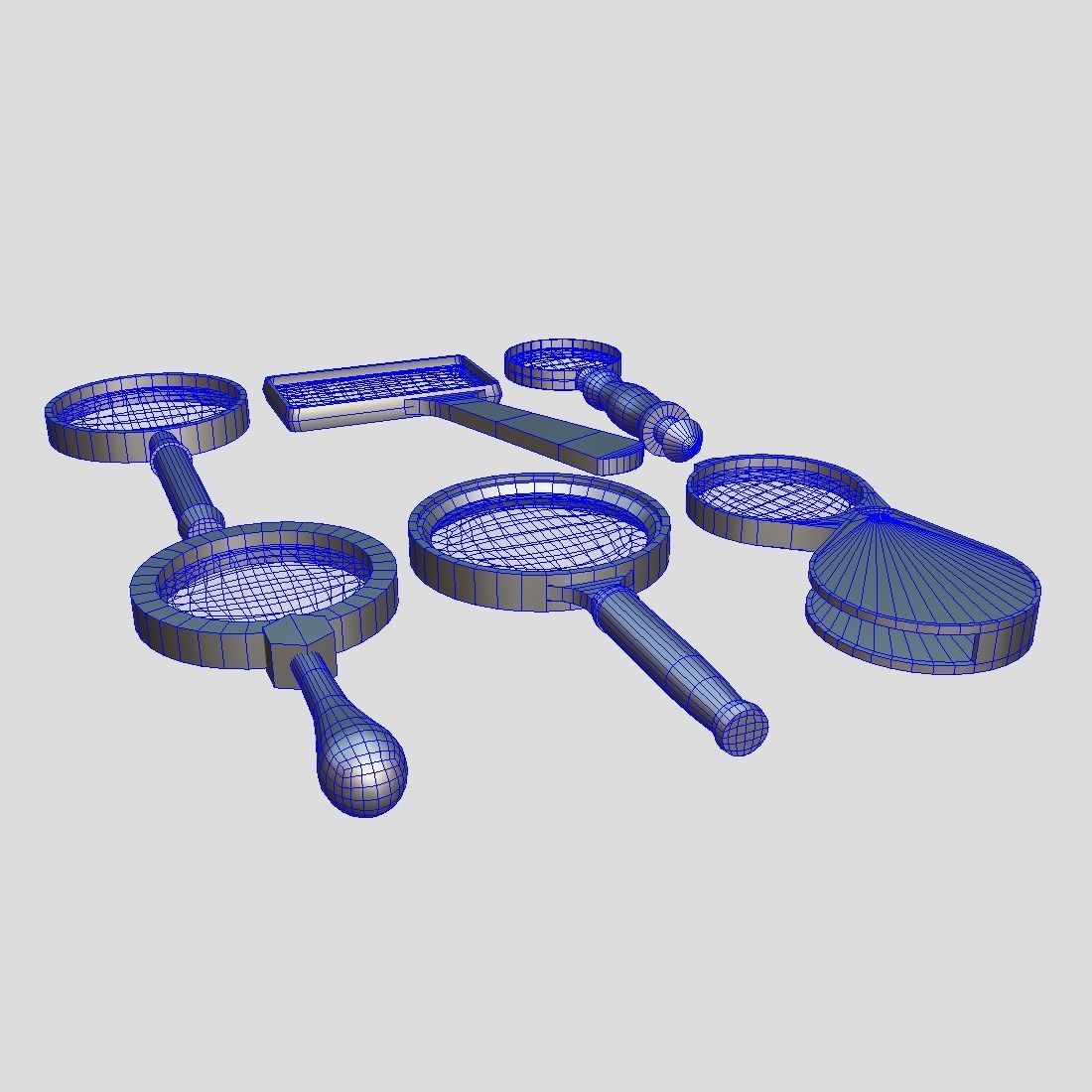 3D model Magnifying Glass Pack VR / AR / low-poly | CGTrader