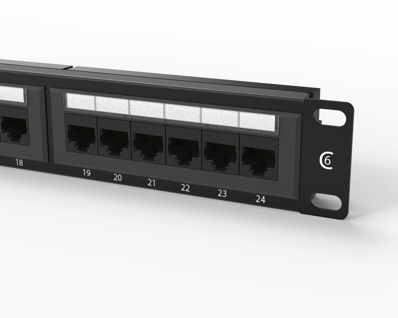 24 Port Cat6 Patch Panel 3D model | CGTrader