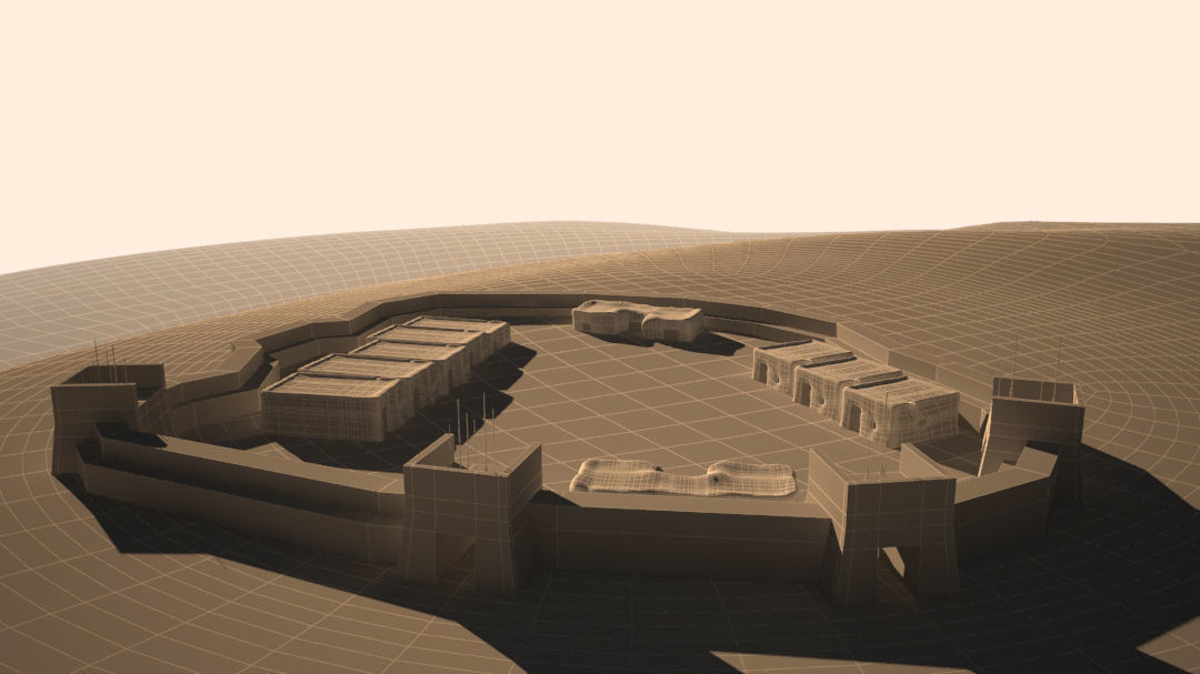 TROY I circular fortification 3D model | CGTrader