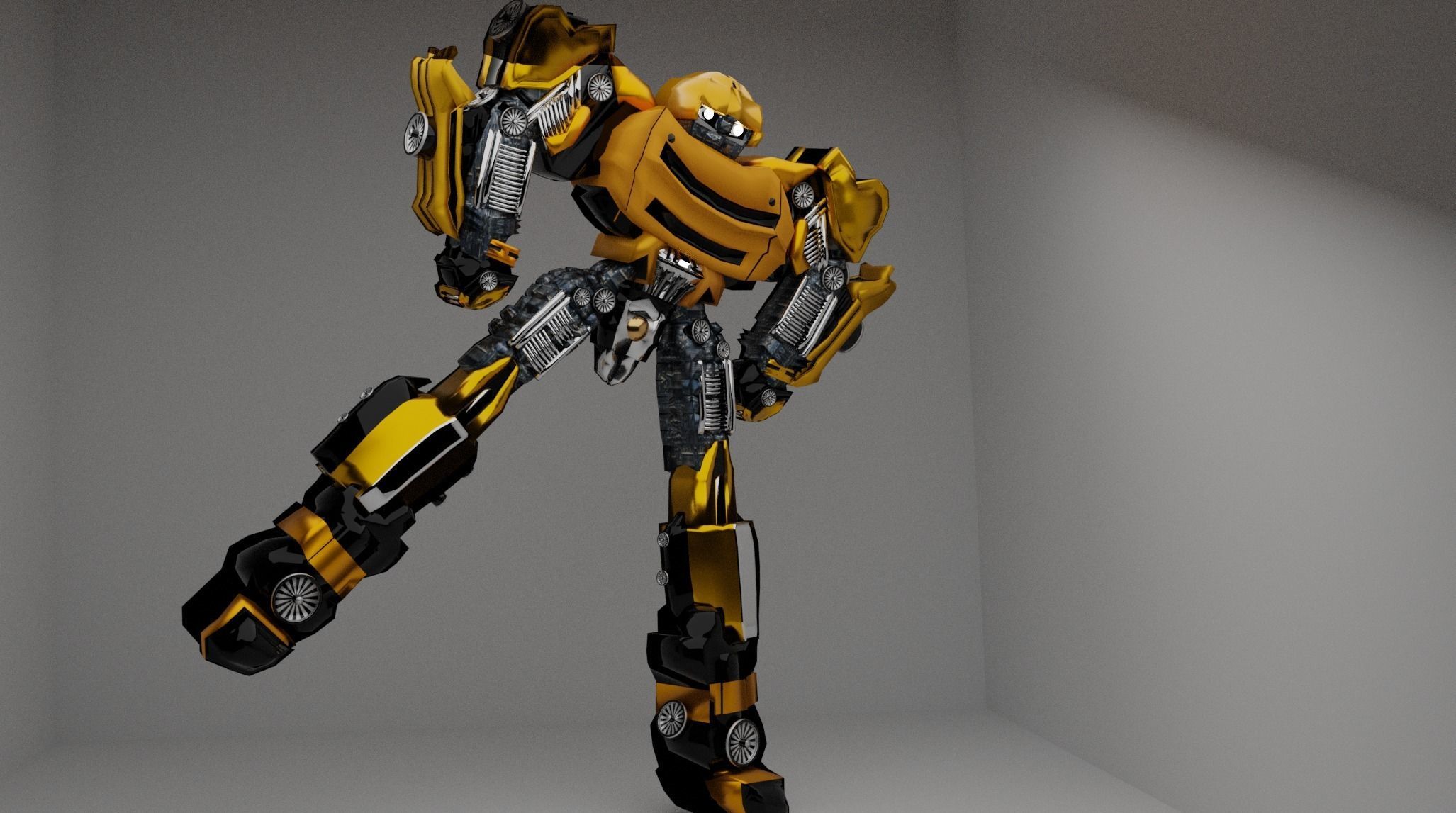 Robot Model 3D transformers bumblebee 3D model | CGTrader