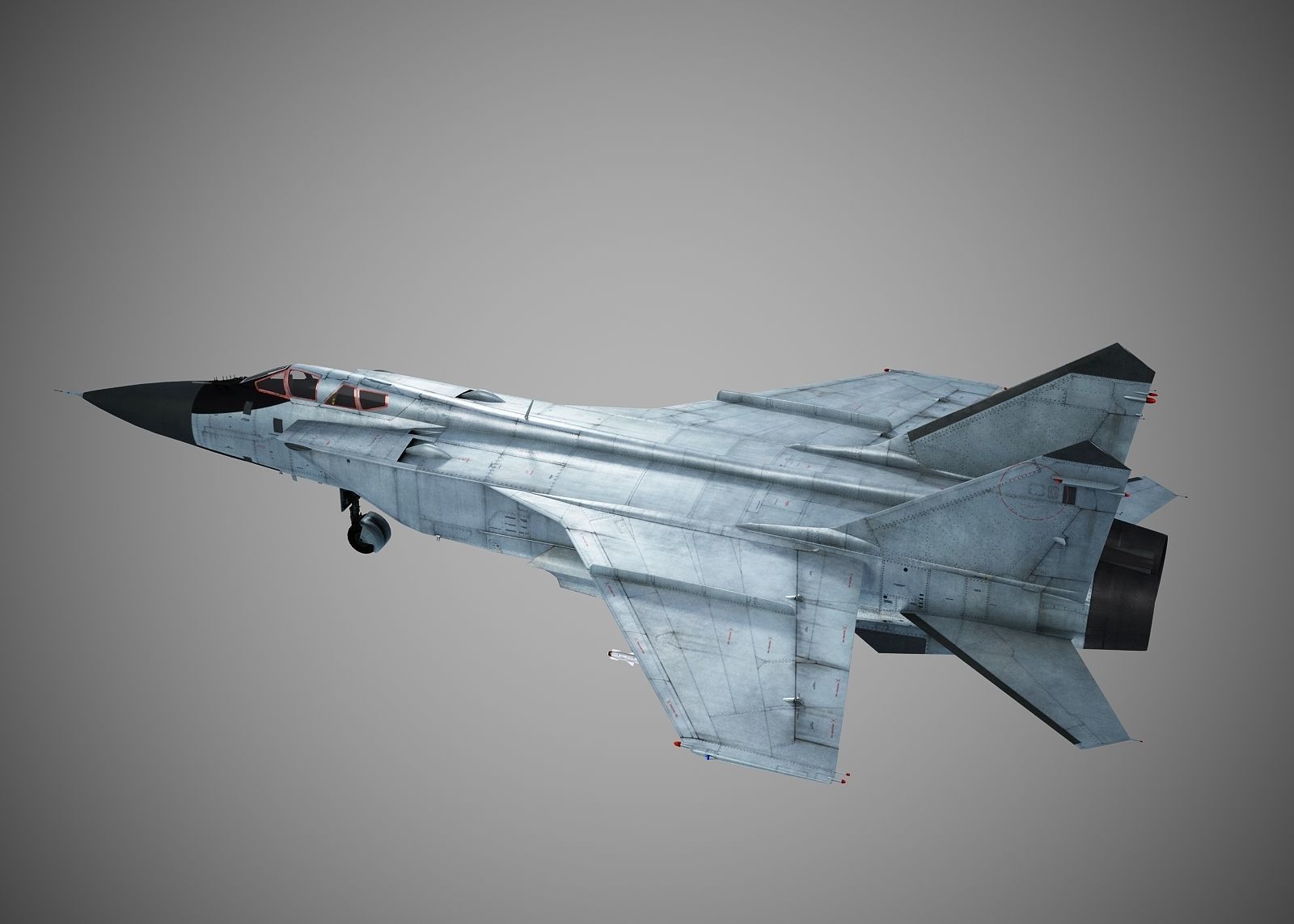 Mikoyan MiG-31 MIG31 Foxhound Fighter 3D model 2