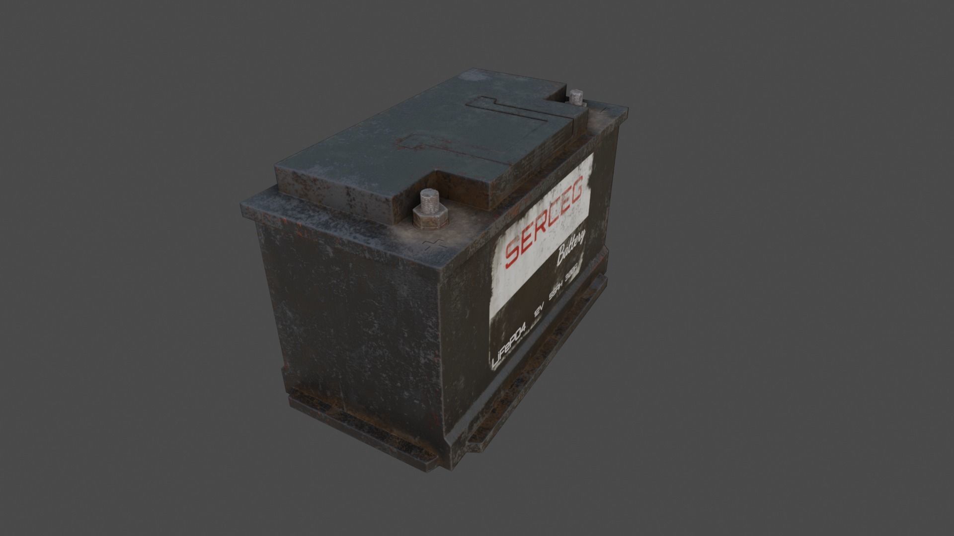 3D model Old Rusty Car Battery VR / AR / low-poly | CGTrader