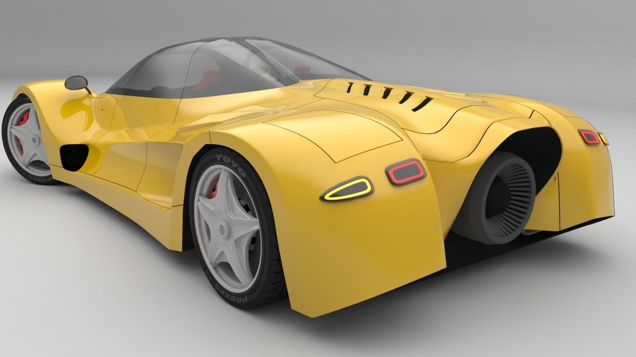 3D model Supercar Prototype P01 VR / AR / low-poly | CGTrader