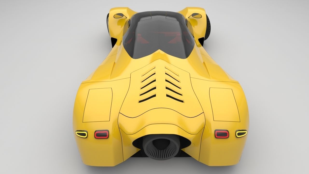 3D model Supercar Prototype P01 VR / AR / low-poly | CGTrader