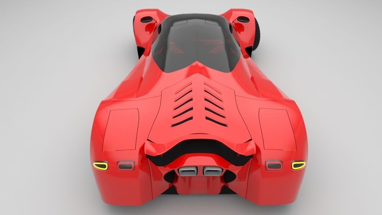 3D model Supercar Prototype P02 VR / AR / low-poly | CGTrader