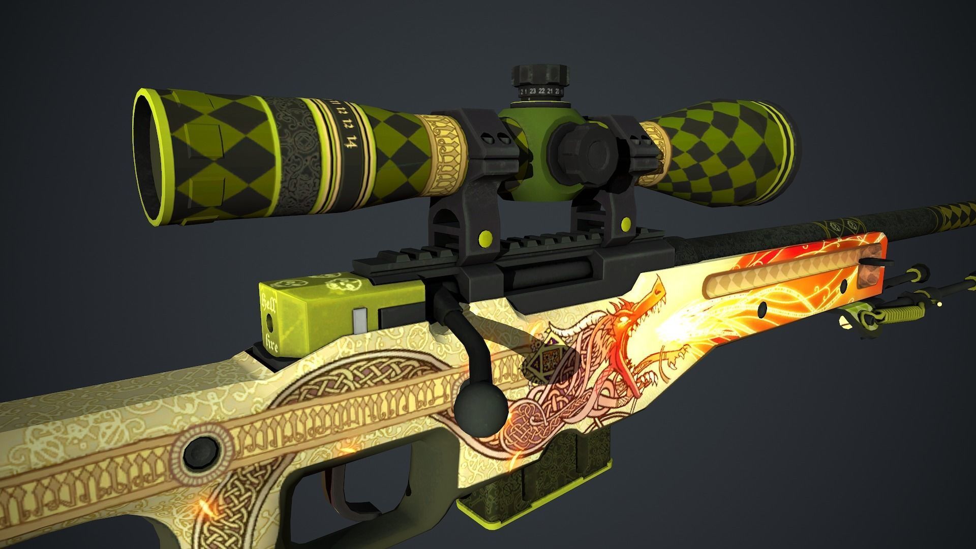 3D model Awp Dragon Lore VR / AR / low-poly | CGTrader