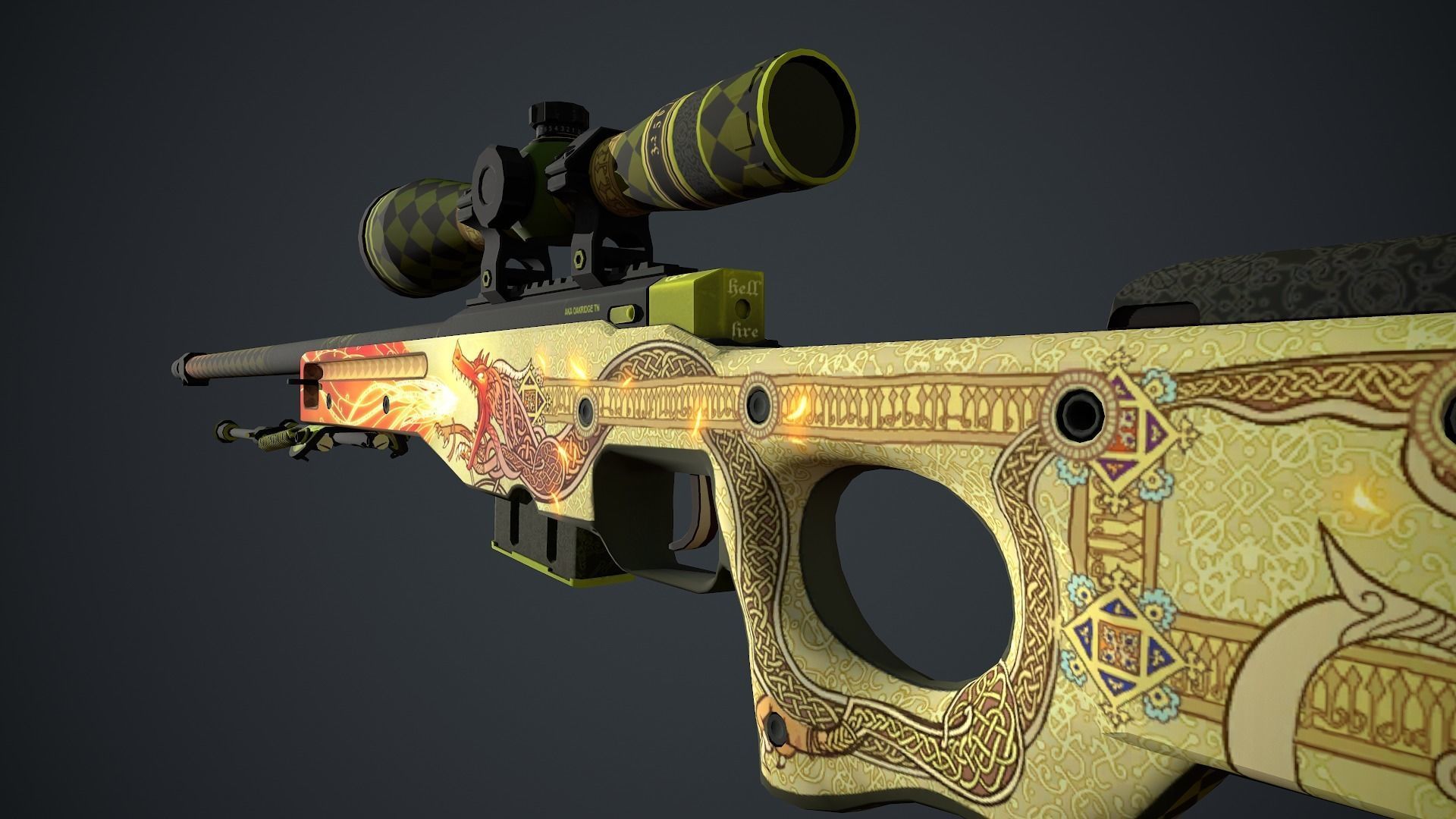 3D model Awp Dragon Lore VR / AR / low-poly | CGTrader