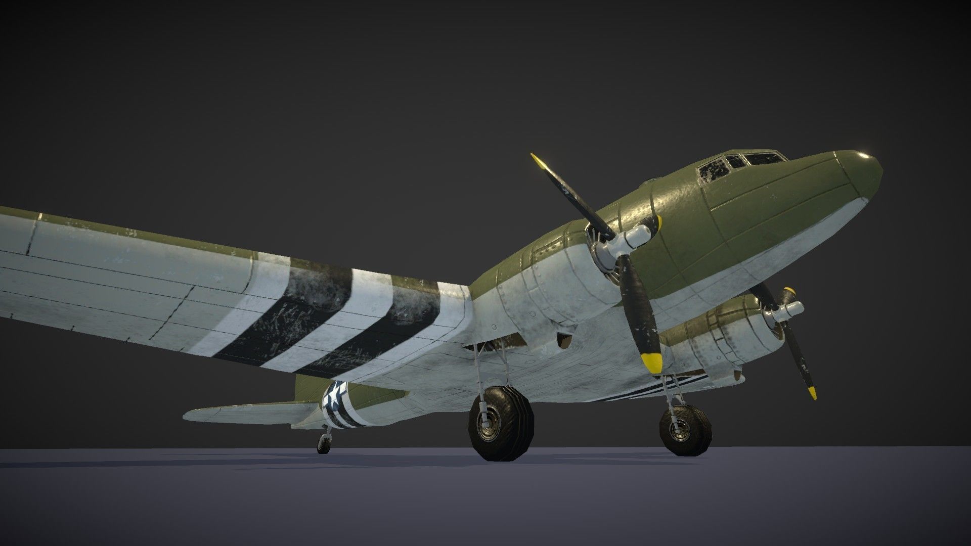 3D model Douglas C-47 Skytrain VR / AR / low-poly | CGTrader