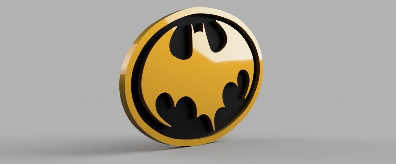 Batman 1989 Chest Emblem 3D model 3D printable | CGTrader