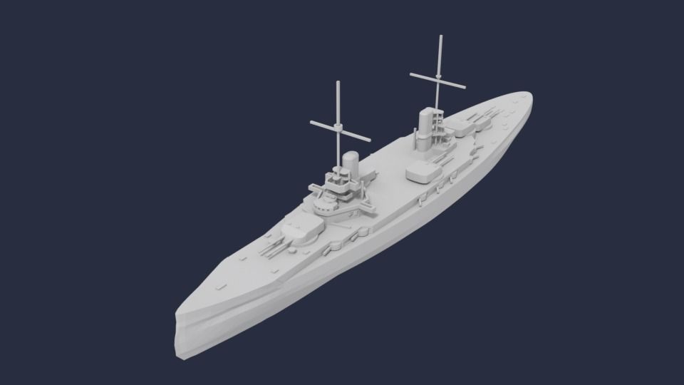 SMS Kaiser 3D model 3D printable | CGTrader