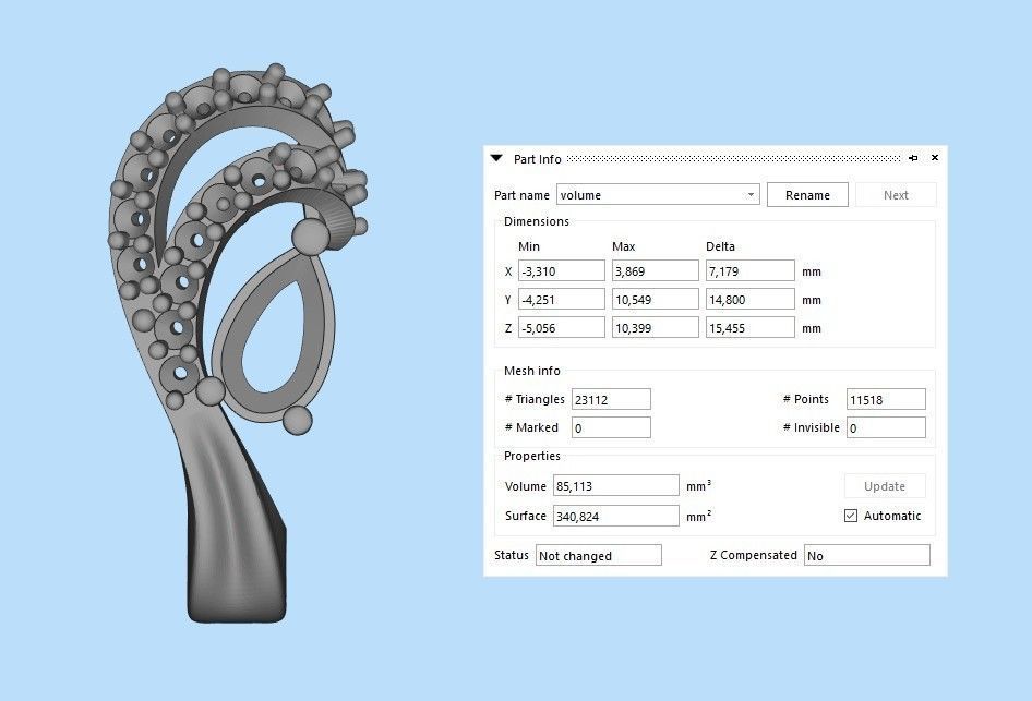 Earrings with gems 3dm stl print 3D model 3D printable | CGTrader
