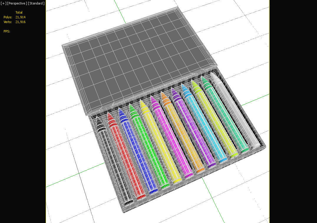 Pastel color box 3D model | CGTrader