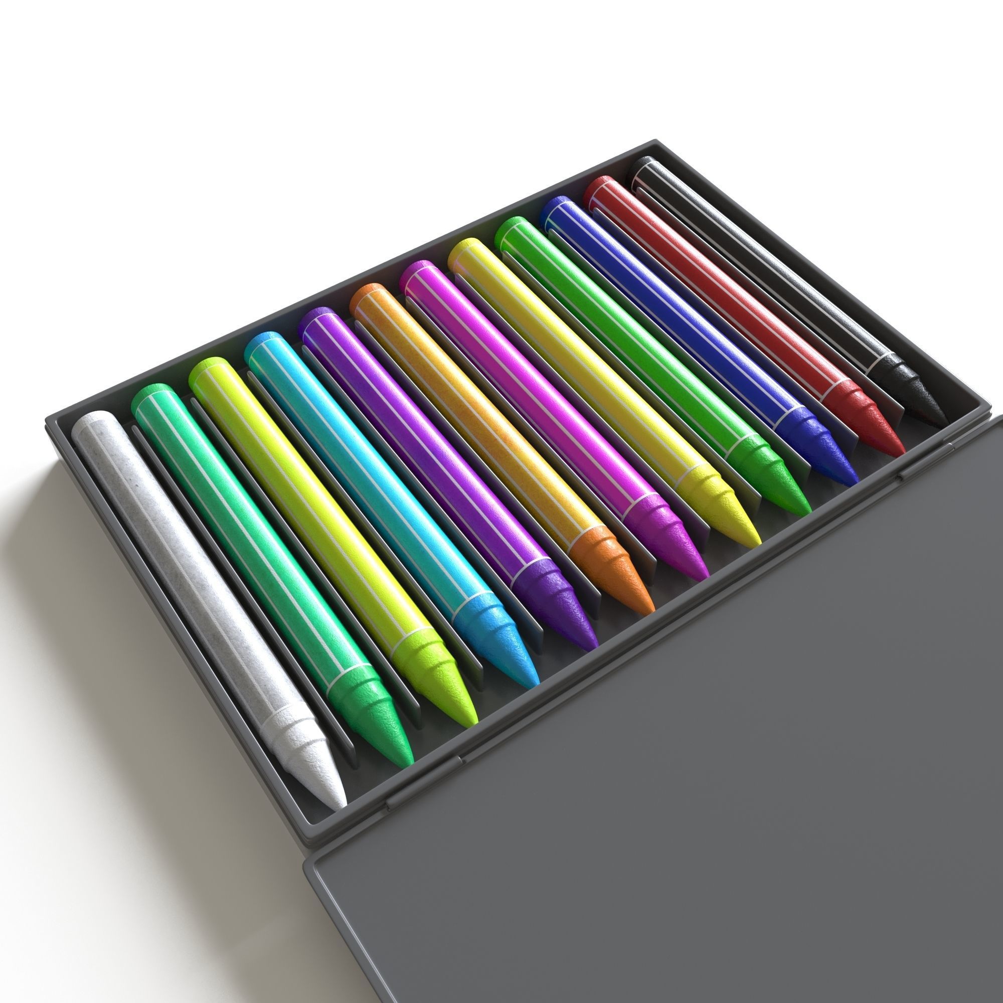 Pastel color box 3D model | CGTrader