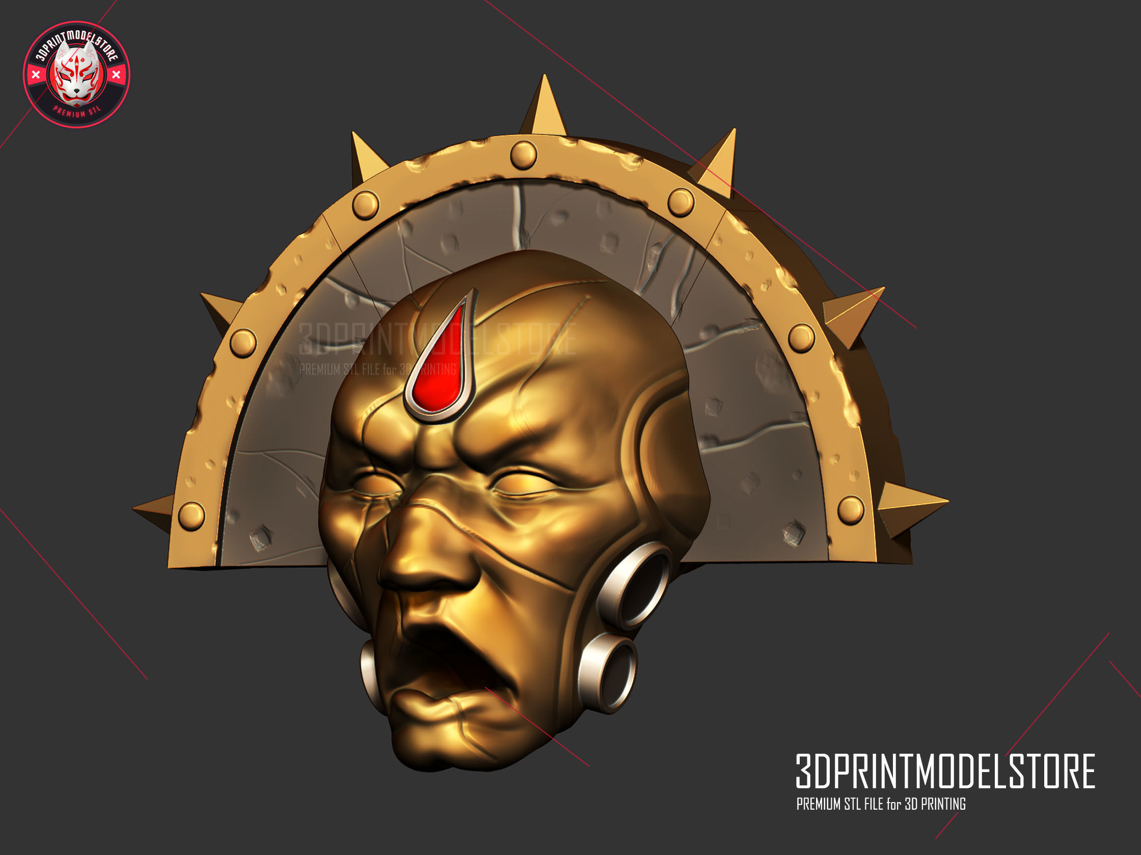 The Death Mask of Sanguinius Warhammer 40K Lord Commander Helmet 3D ...